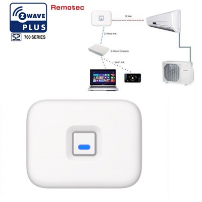 Remotec ZXT-800 Z-Wave + control IR sistemas split aire acondicionado